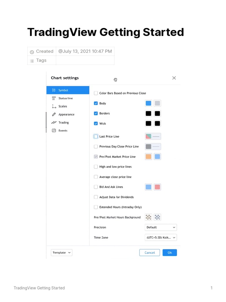 Tradingview Getting Started: Created Tags | PDF | Computers