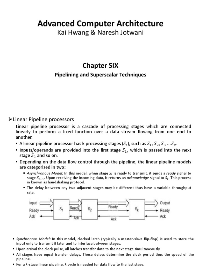 Chapter 6 (Pipelining and Superscalar Techniques) | PDF | Central Processing Unit | Nonlinear System