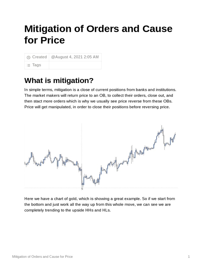 Understanding Mitigation in Forex Trading | PDF | Financial Markets ...