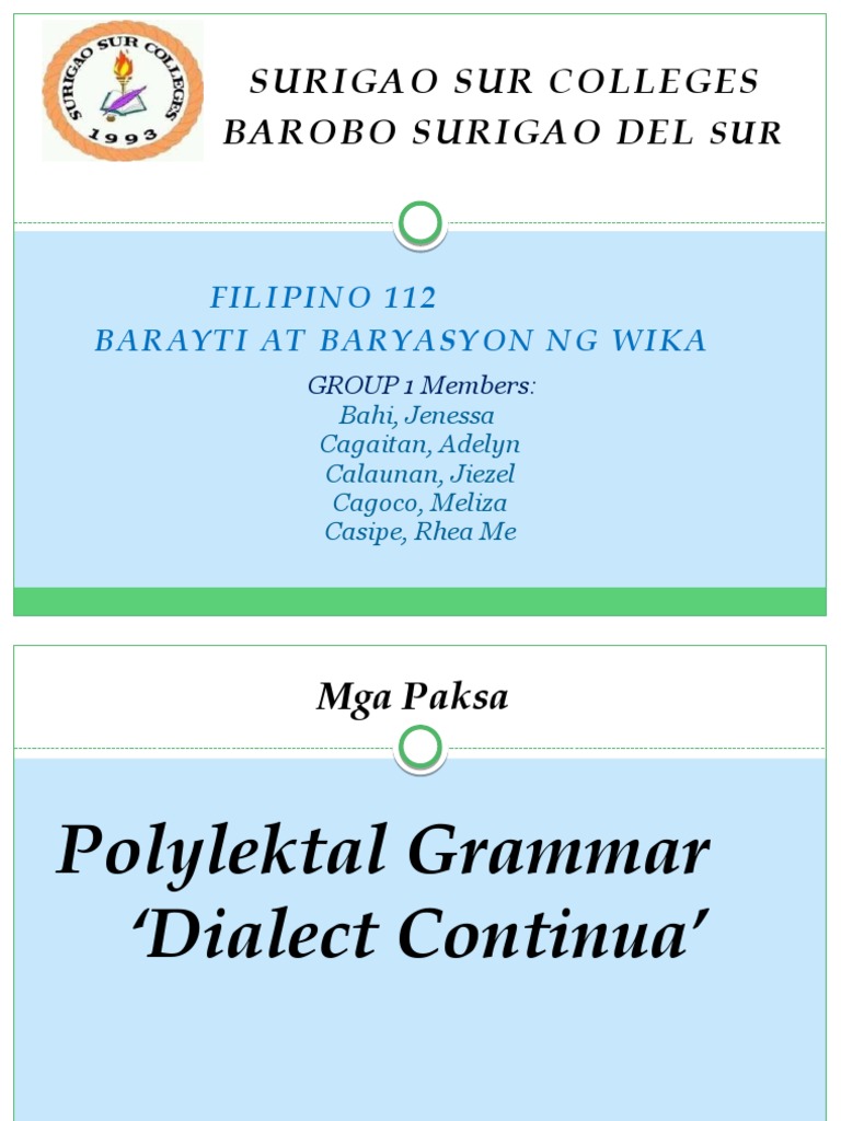 Fil 112 | PDF