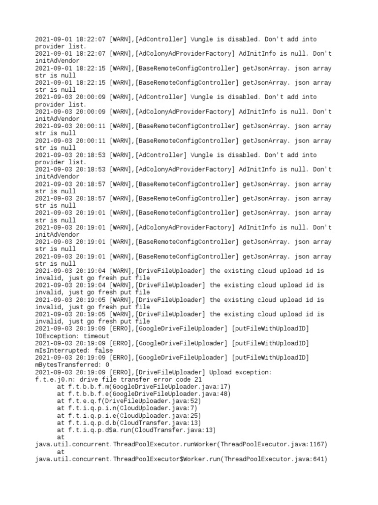 Debug Log | PDF | Java (Programming Language) | Computing