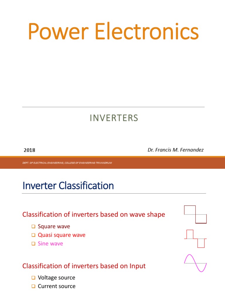 Power Electronics: Inverters | PDF | Power Inverter | Computer Engineering