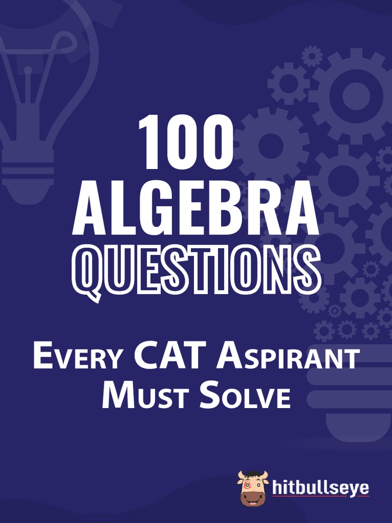 Practice Algebra Questions | PDF | Mean | Equations