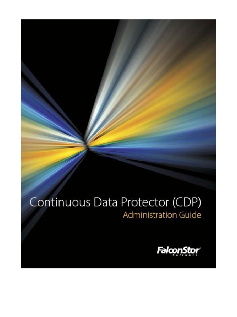 CDP Administration Guide | PDF | Backup | Computer Data Storage