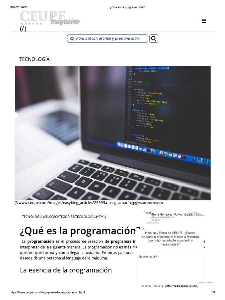 ¿Qué Es La Programación? | PDF | Objeto (informática) | Programación de ...
