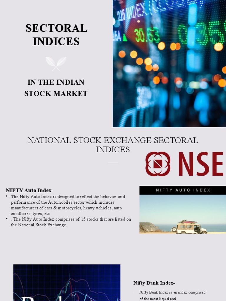 Sectoral Indices: in The Indian Stock Market | PDF | Stock Market Index ...