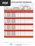 Folha de Ponto Individual Manual | PDF | Expediente