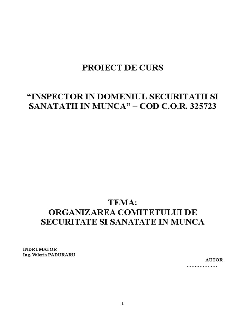 Anizare Functionare CSSM | PDF