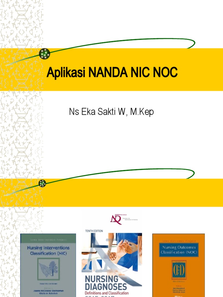Aplikasi Nanda Nic Noc: Ns Eka Sakti W, M.Kep | PDF