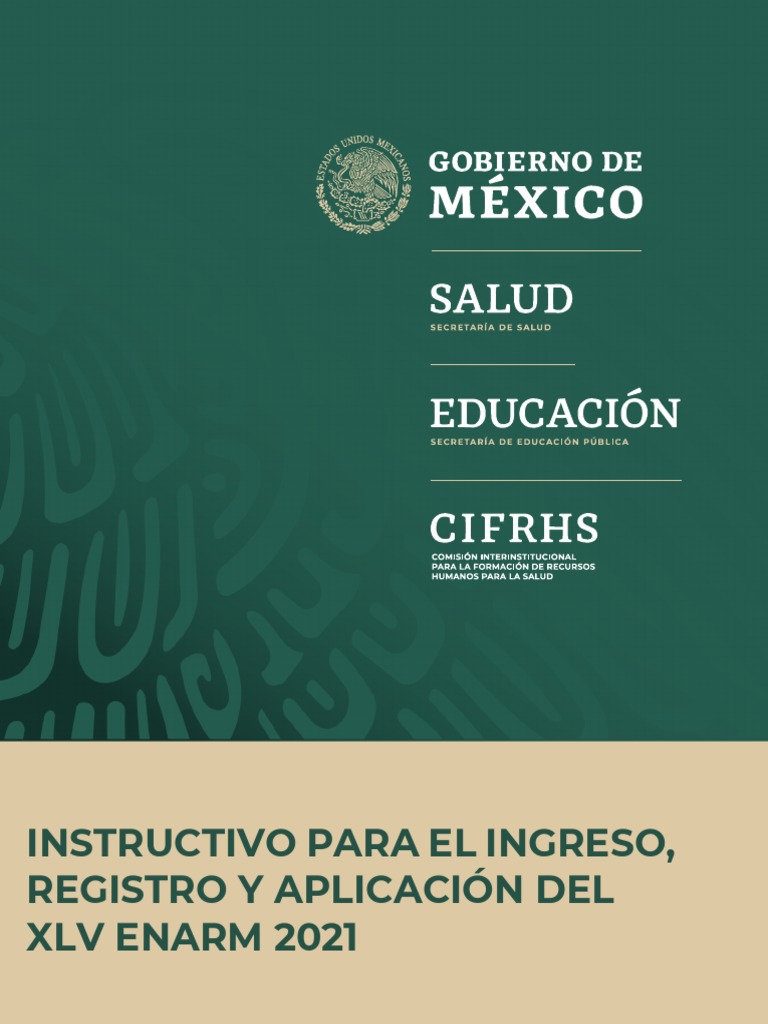 Instructivo Aplicacion ENARM 2021 | PDF