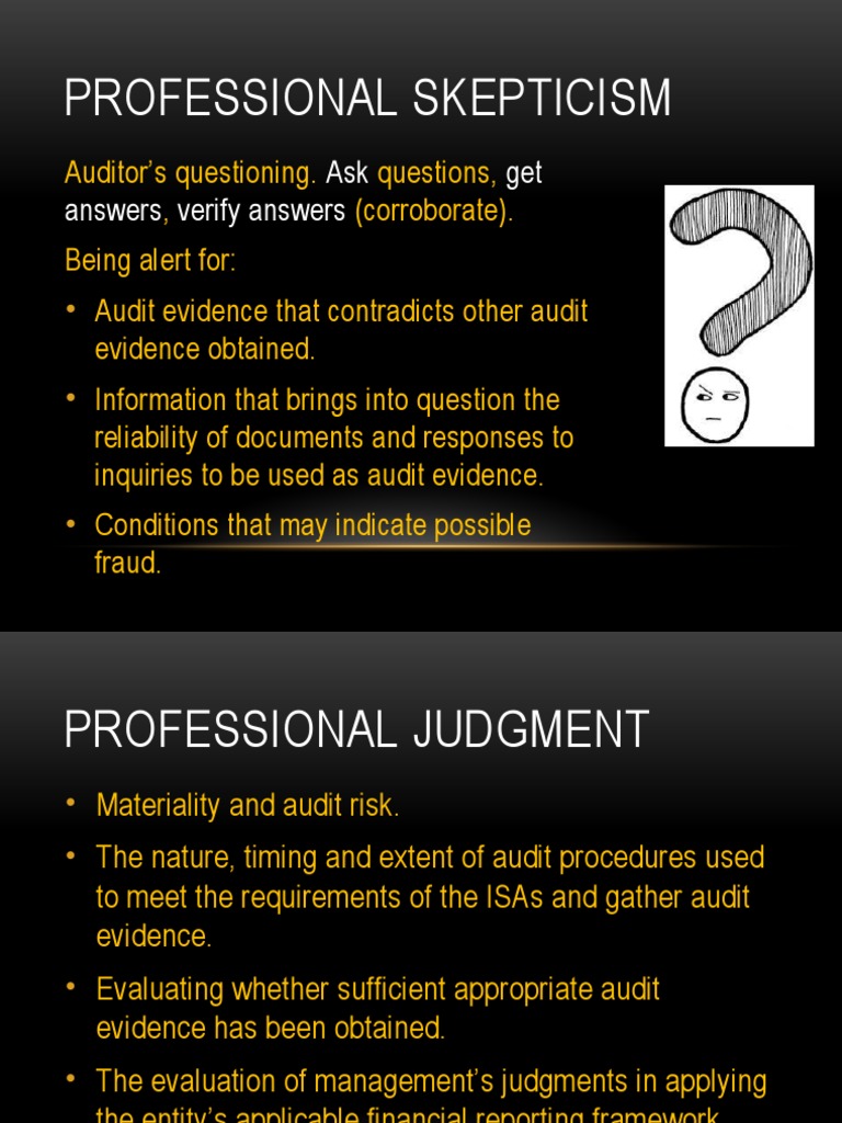 Professional Skepticism: Ask Get Answers Verify Answers | PDF | Audit ...