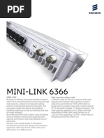 Ericsson MINI-LINK 6363 Datasheet | PDF | Radio | Antenna (Radio)