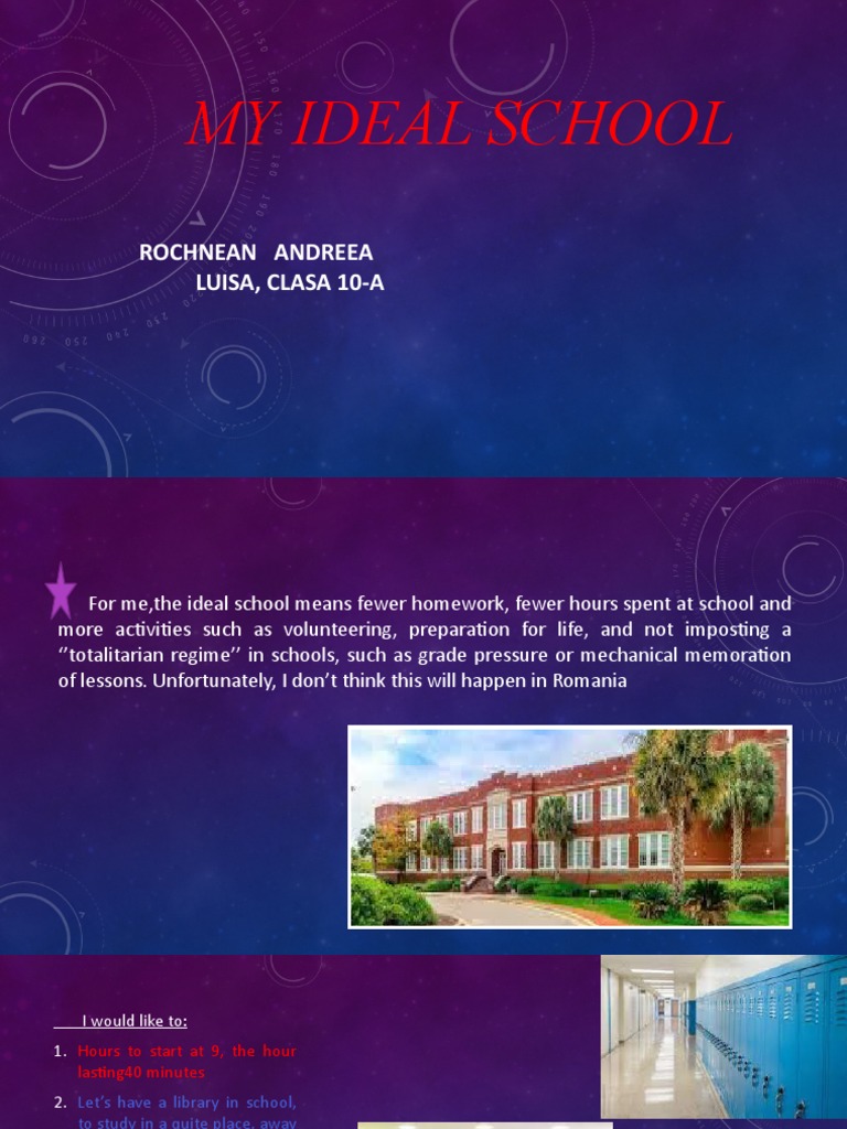 My Ideal School | PDF