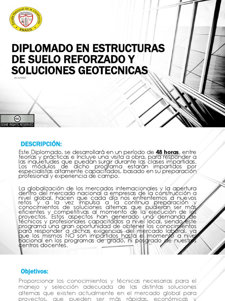 Diplomado en Estructuras de Suelo Reforzado y Soluciones Geotecnicas-Clase 1 | PDF | Zinc ...