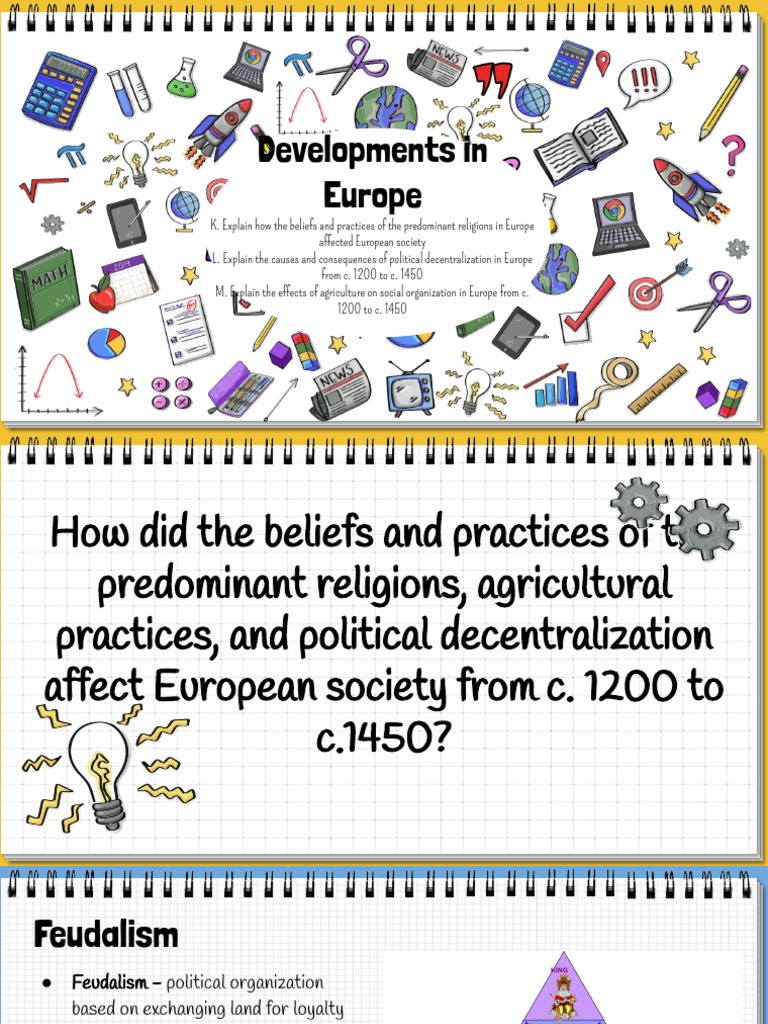 AP Unit 1.6 Developments in Europe | PDF | Serfdom | Middle Ages