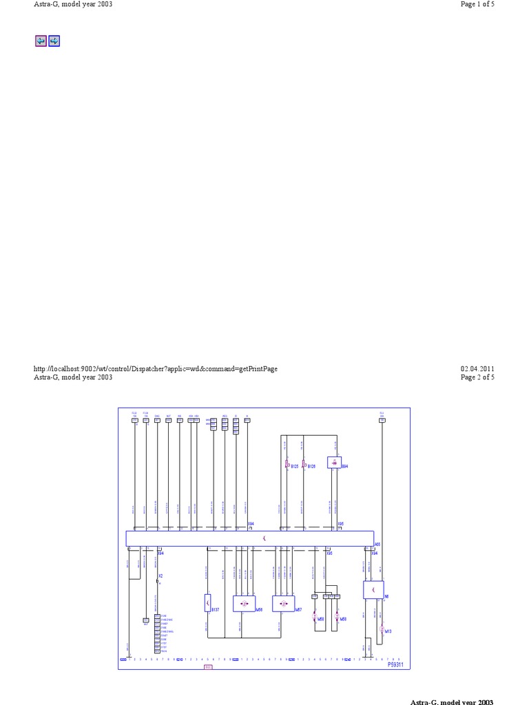 Opel Astra G Wiring Diagram Guide | PDF