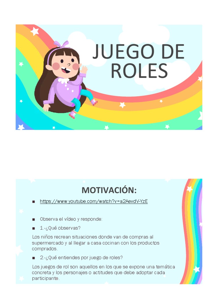 Juego de Roles 1 | PDF | Aprendizaje | Cognición