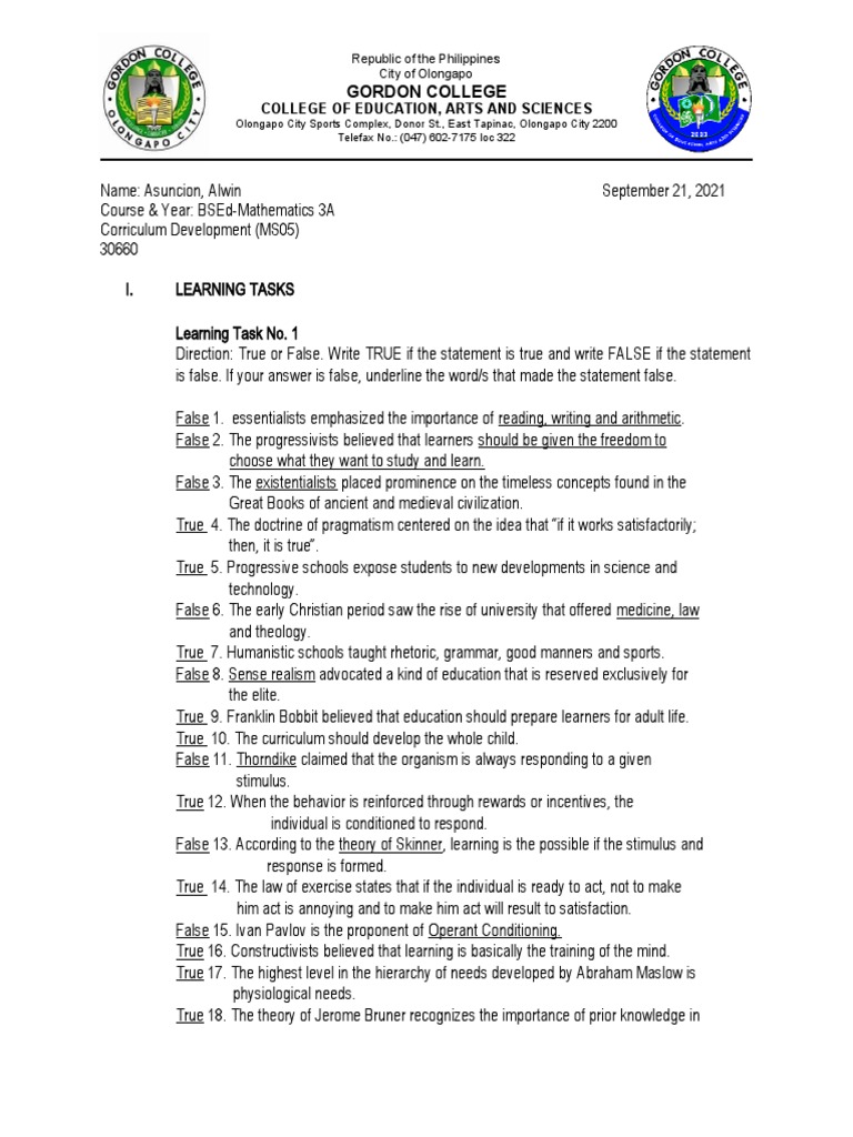 Asuncion, Alwin Module 2 Learning Task | PDF | Émile Durkheim | Psychology