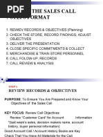 8 Steps of Call - PepsiCo | PDF | Merchandising | Business