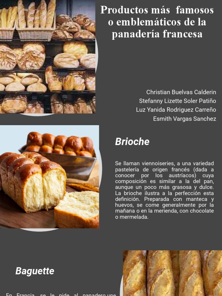 Productos Más Famosos o Emblematicos de La Panaderia Francesa | PDF | Postres | Macarrón