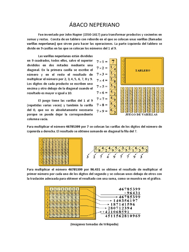 Abaco Neperiano | PDF