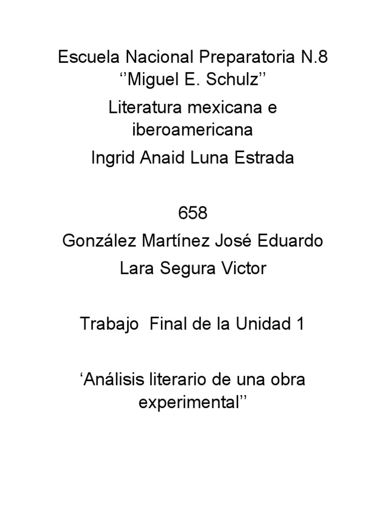 Analisis Literario | PDF
