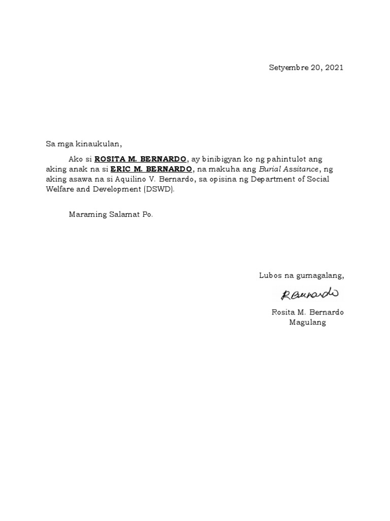 Authorization Letter | PDF