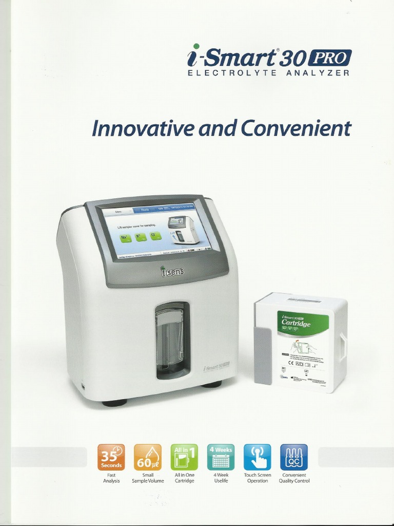 Electrolyte Analyzer I Smart 30 Pro Bronchure CC | PDF