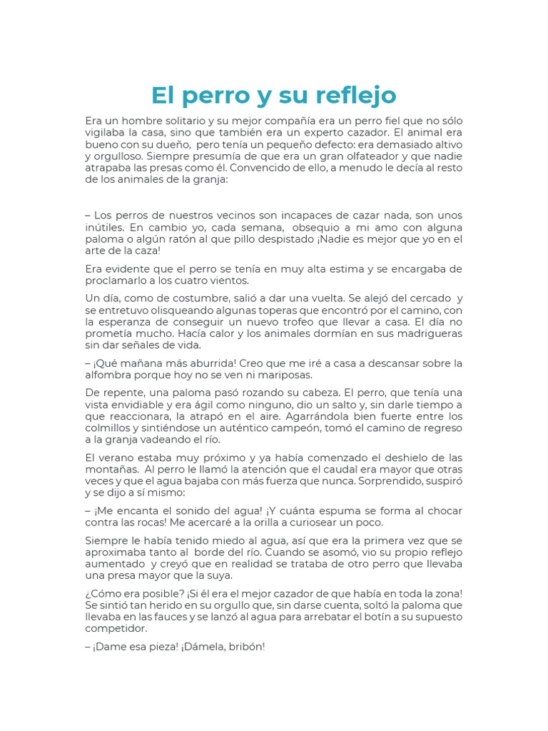 El Perro y Su Reflejo | PDF