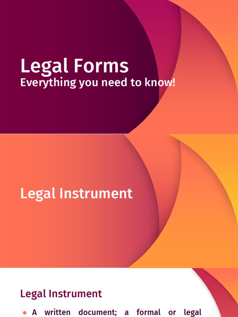 Week 1 Legal Forms | Download Free PDF | Negotiable Instrument | Justice