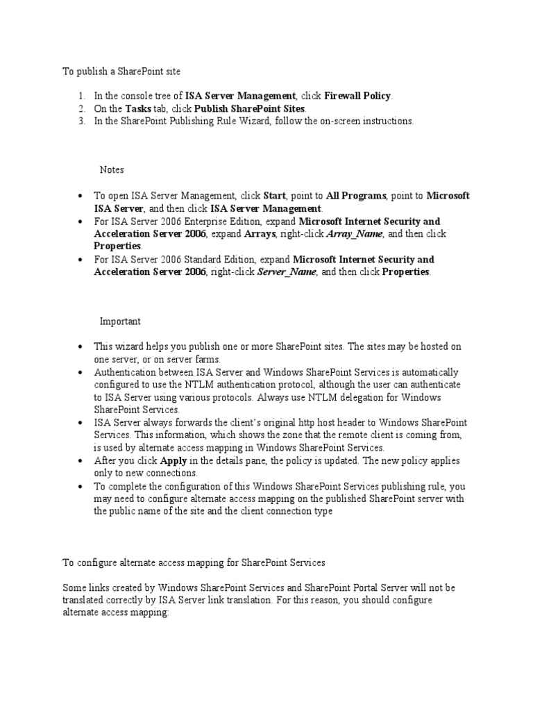 To Publish A SharePoint Site | PDF | Share Point | Computer Engineering