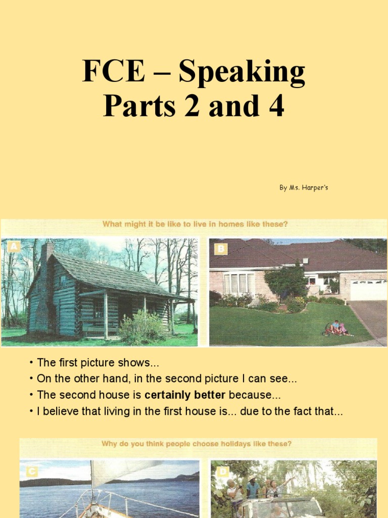 FCE Speaking-Part-2 USEFUL PHRASES | PDF