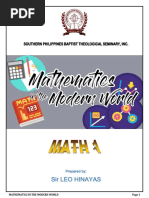 MMW Midterm Firstsem-Reviewer | PDF | Set (Mathematics) | Average