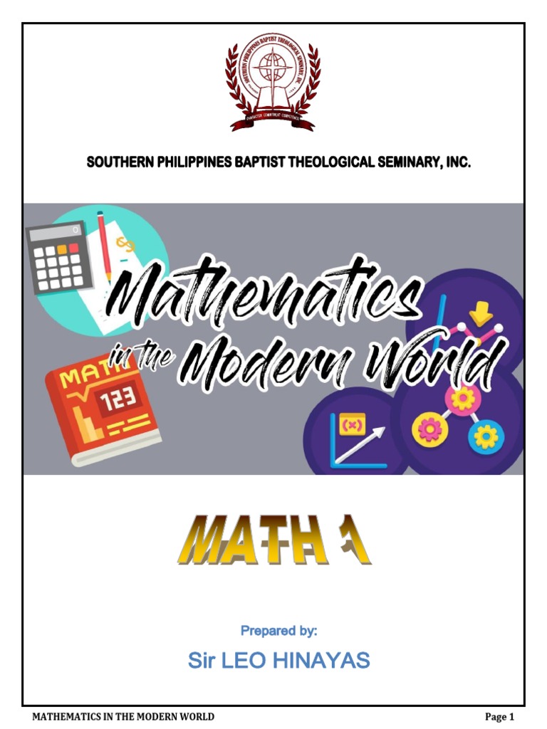 Mathematics in The Modern World | Download Free PDF | Pattern ...
