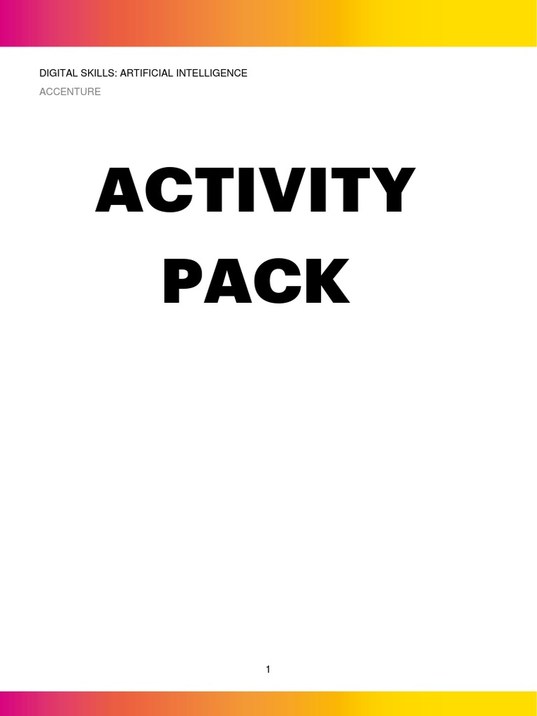 Activity Pack: Accenture | PDF | Goal | Reading Comprehension