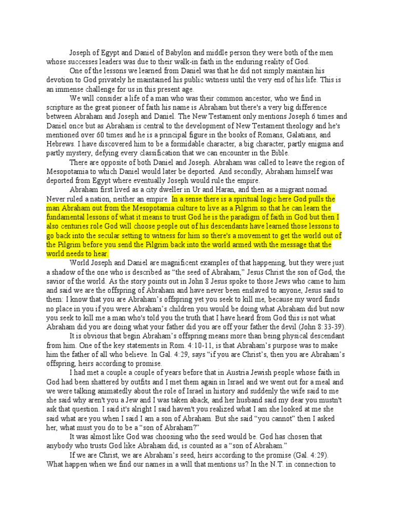 Abraham's Faith - John Lennox | PDF | Abraham | Book Of Genesis