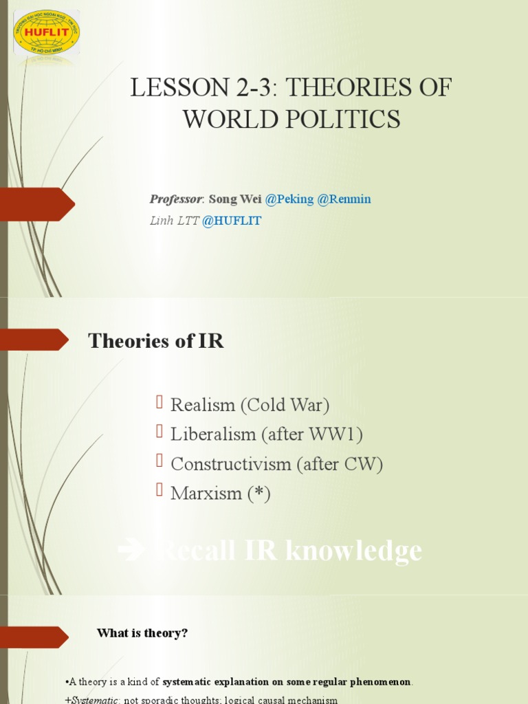 Lesson 2-3 Theories of Globalization | PDF | Marxism | Theory