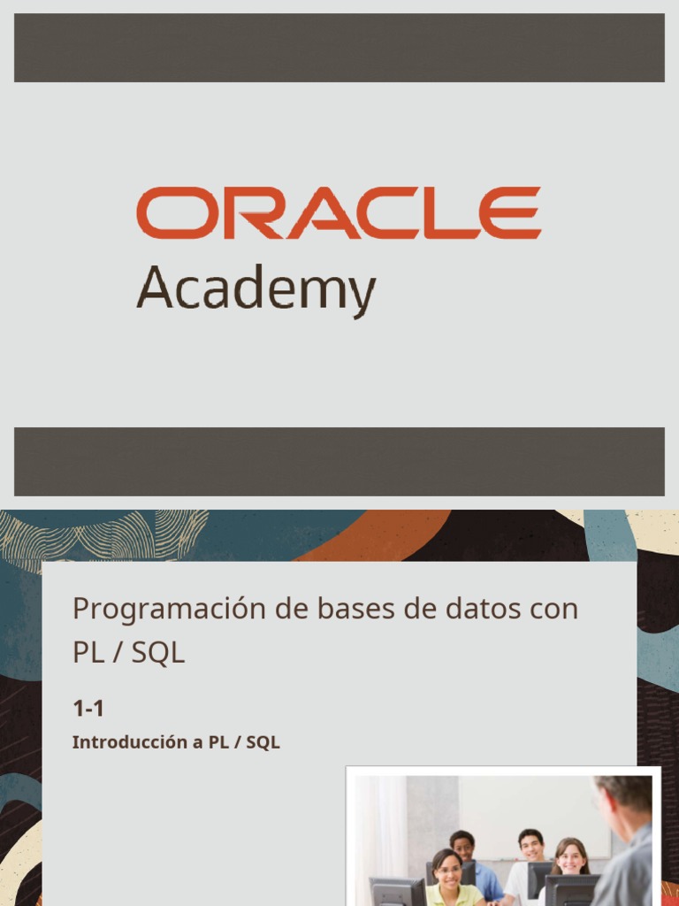 PLSQL - 1 - 1 Español | PDF | Lenguaje de programación | Pl / Sql