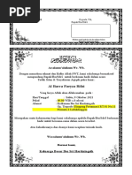Undangan Tahlilan Pernikahan | PDF | Agama & Spiritualitas