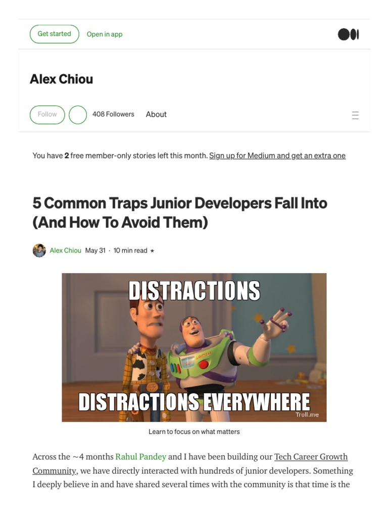 5 Common Traps Junior Developers Fall Into (And How To Avoid Them) - by ...