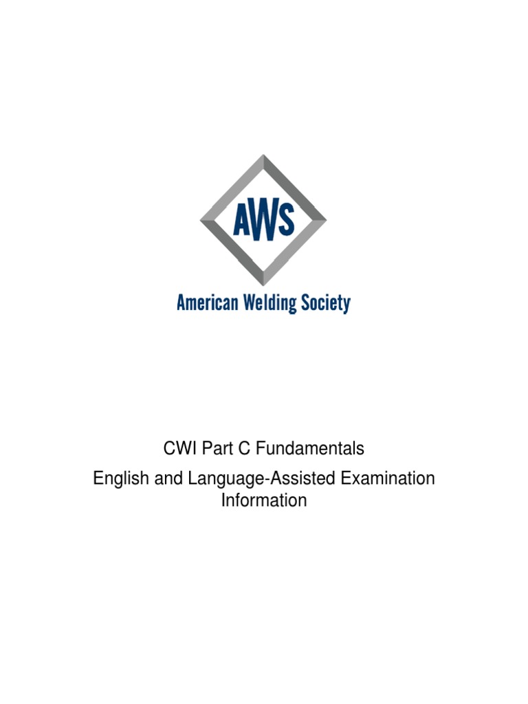 CWI Part C Fundamental English and Language Assisted Exam Content | PDF ...