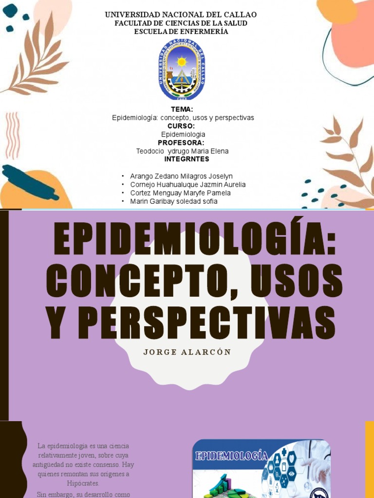 Epidemiología Concepto, Usos y Perspectivas | PDF | Epidemiología ...