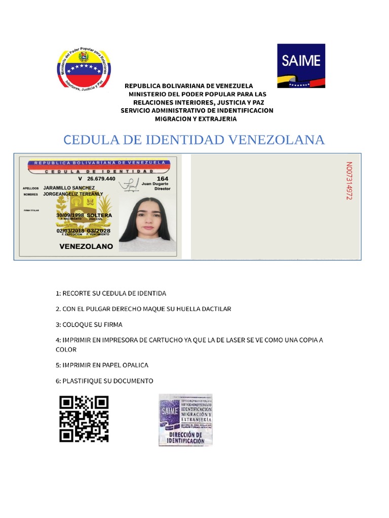 Cédula Editable 21 | PDF