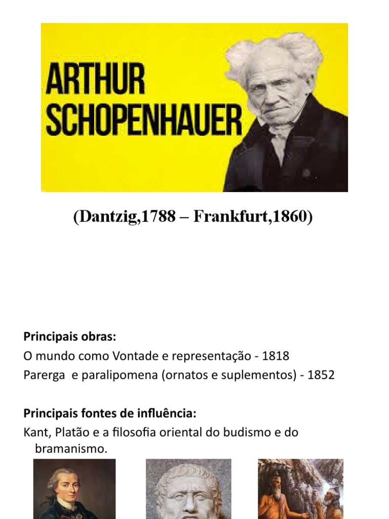 A Filosofia de Arthur Schopenhauer: O Mundo como Vontade e ...
