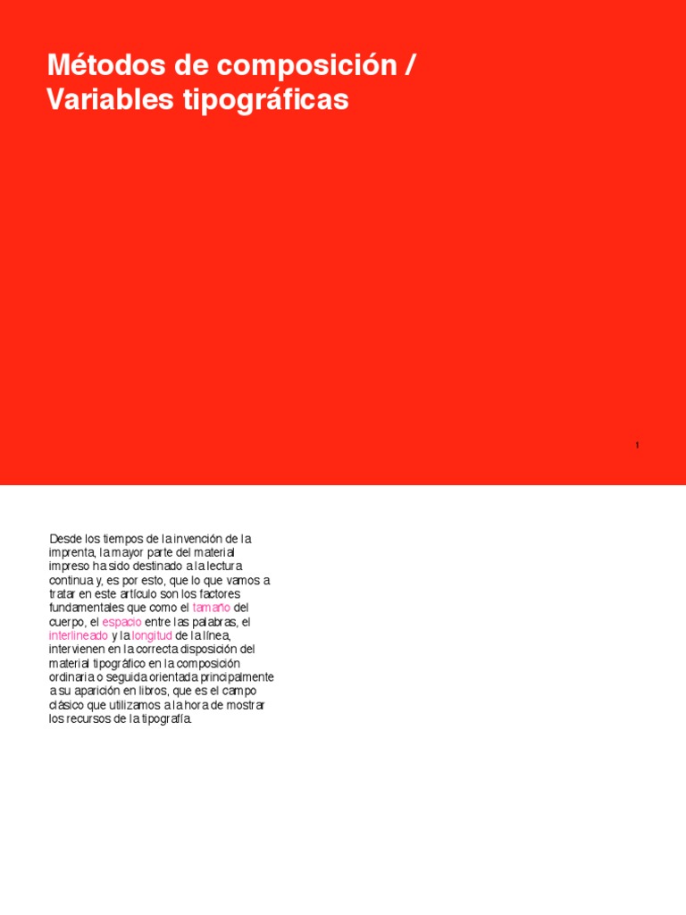 Tipografia: Variables y Composición | PDF | Tipografía | Diseño gráfico