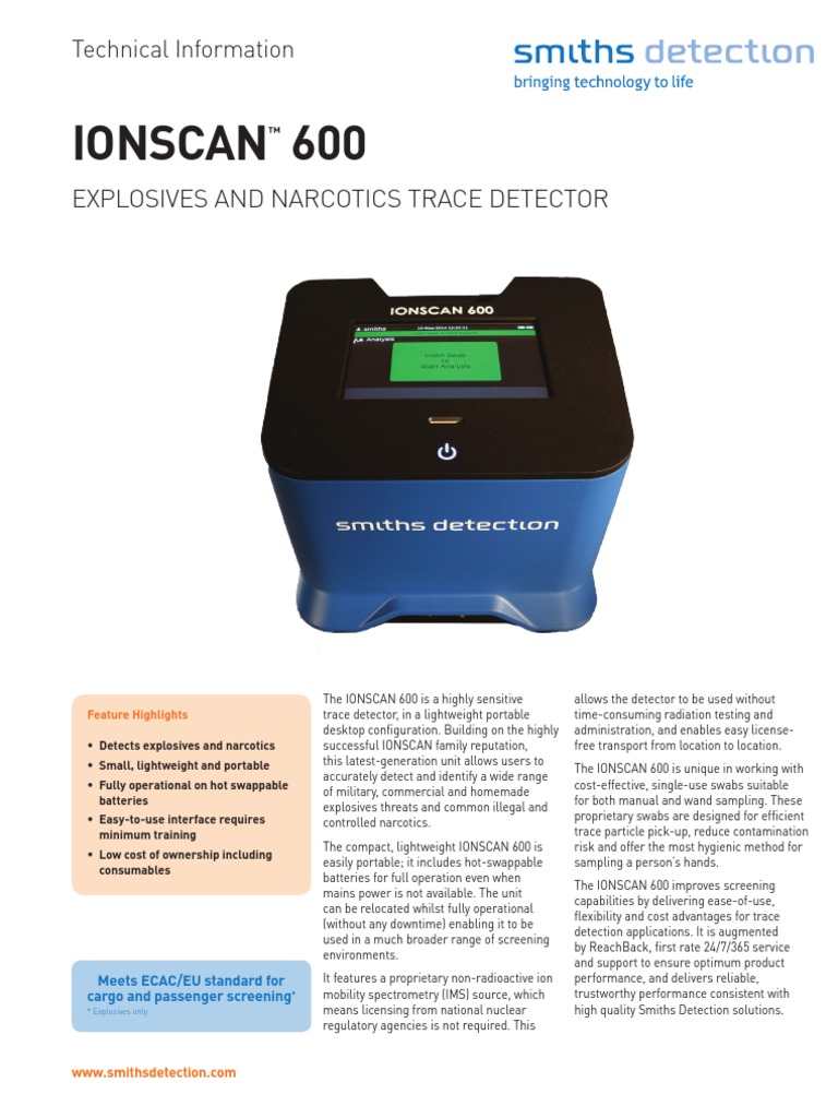 Manual Book IonScan 600 | PDF