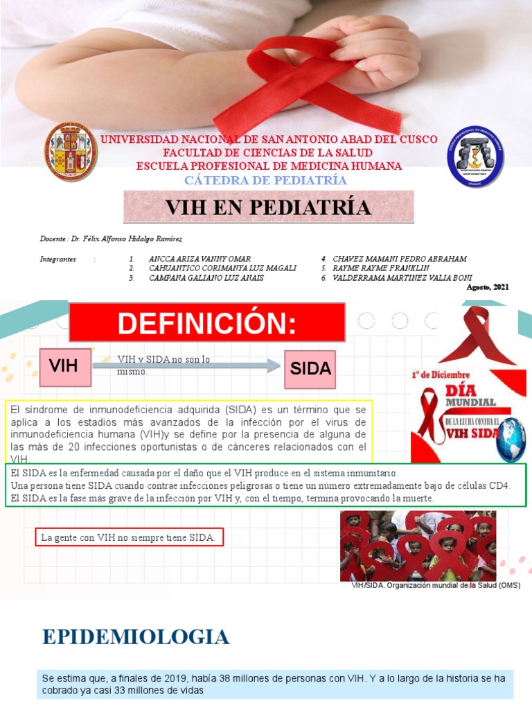 Vih en Pediatria . | Descargar gratis PDF | VIH | VIH / SIDA
