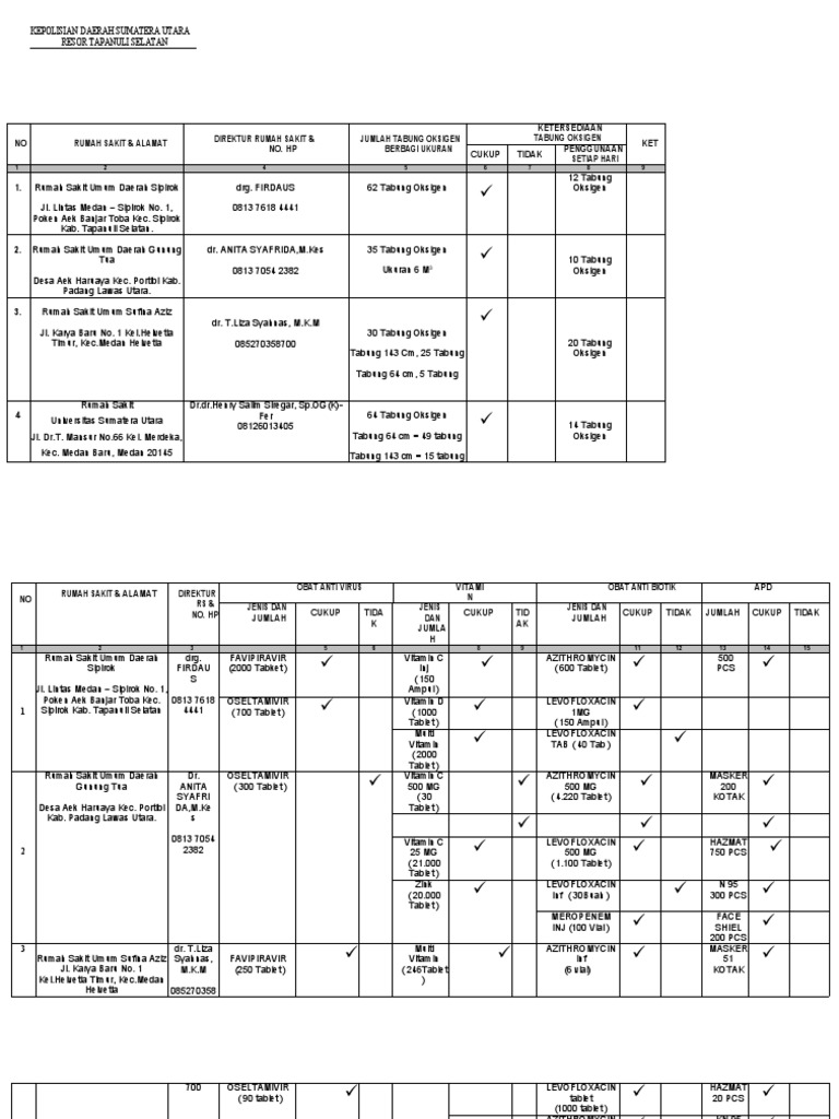 Format Permintaan Data Rs Usu | PDF