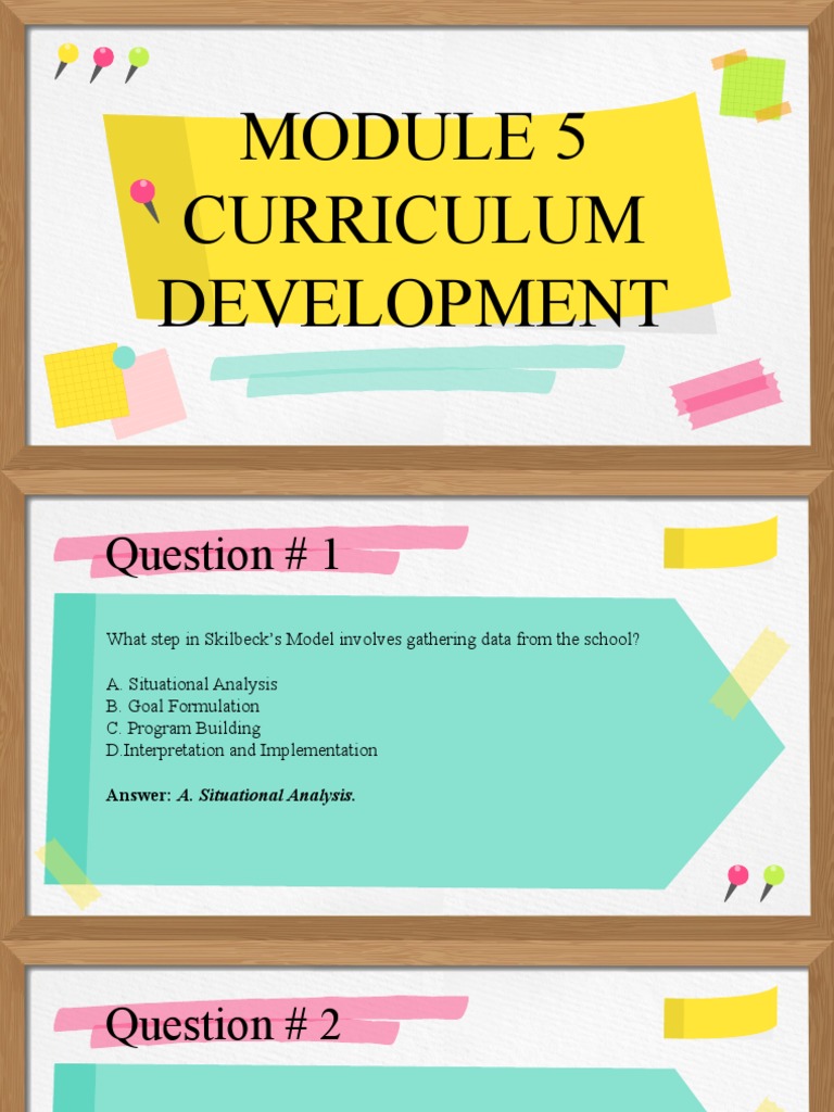 Module 5 Curriculum Development | Download Free PDF | Curriculum | Design