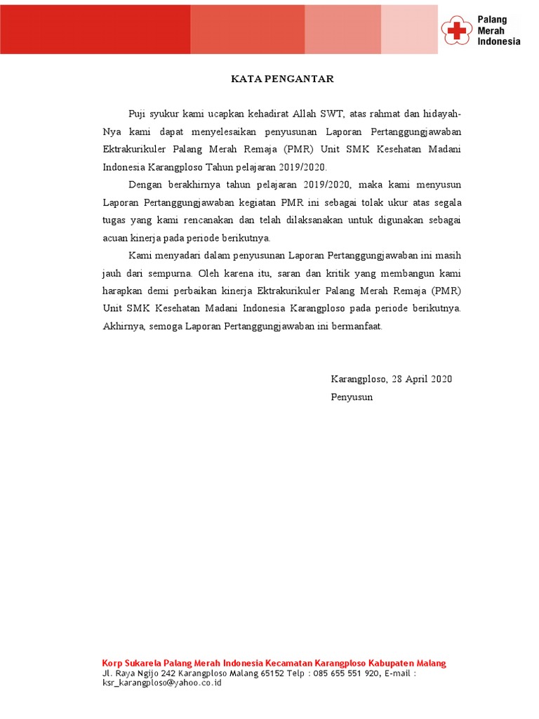 LPJ PMR Madani | PDF | Karier & Perkembangan